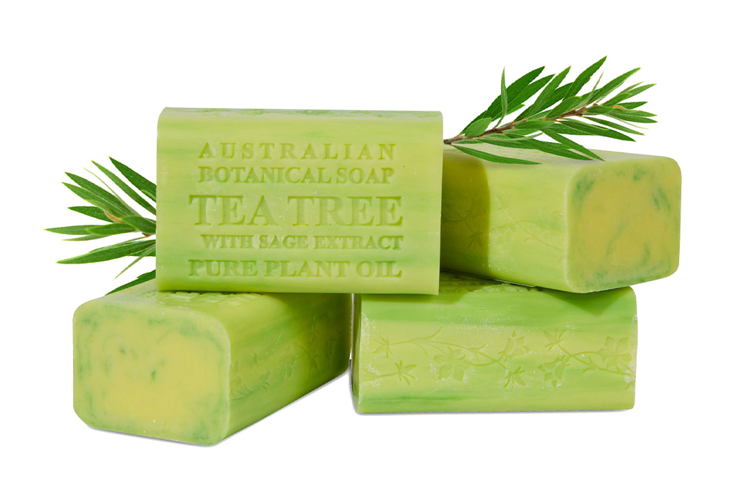 Tea Tree Soap with Sage Extract 4 Pack | Australian Botanical Soap